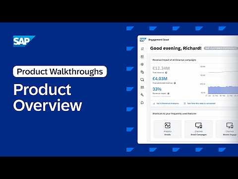 Product Overview: Introduction to SAP Engagement Cloud Platform