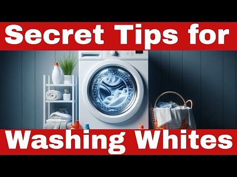 How to Wash White Clothes in Washing Machine Perfectly - The Secret to Bright Whites