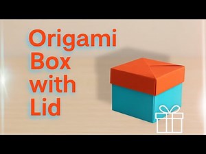Origami Gift Box With Lid | No Glue, Just Paper