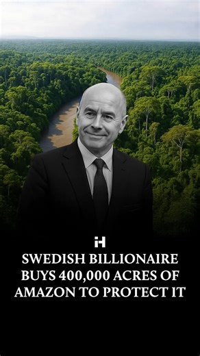 Improve Hub on Instagram: "Swedish billionaire Jonas Kjellberg has purchased 400,000 acres of the Amazon rainforest to protect it from deforestation, mining, and agriculture, without resorts or profits. Let us know your thoughts below ⬇️ - Follow @improve.hub"