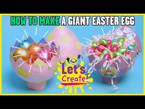 How to Make a Giant Easter Egg: Easy Tutorial! | Let's Create! | Boomerang UK 🇬🇧