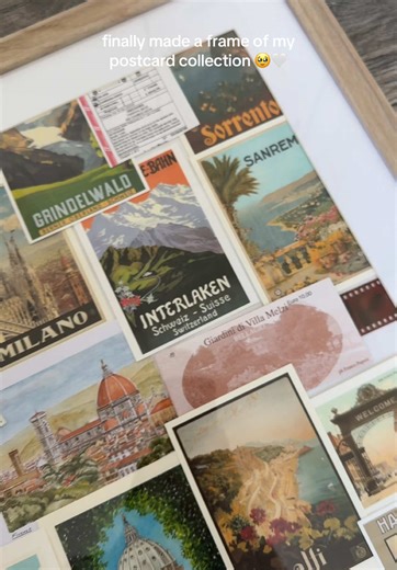 Creating a Custom Frame for Your Postcard Collection