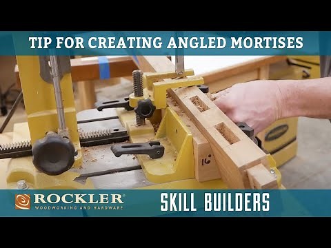 Creating Angled Mortises with Mortising Machine or Drill Press | Rockler Skill Builder