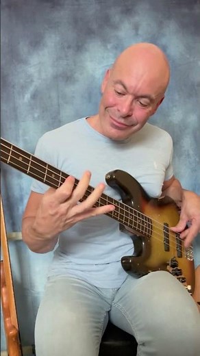 Playing my favorite 4-string bass, a 1964 left-handed Fender Jazz Bass ⭐️