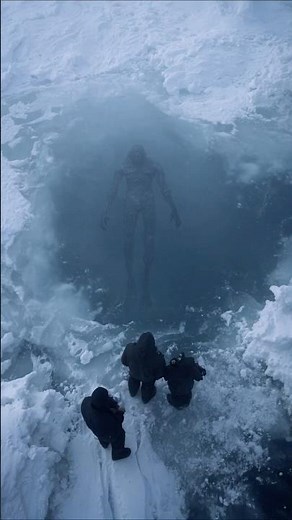 Shocking Footage Shows Humanoid Figure Swimming Under Arctic Ice