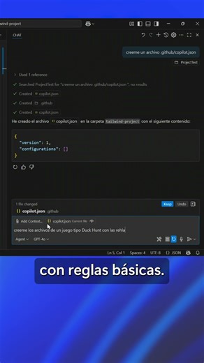 Crea un juego con GitHub Copilot