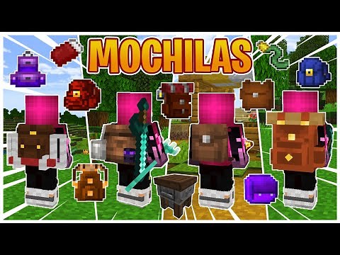 MEJORES 6 ADDONS de MOCHILAS para MINECRAFT PE 1.20 + (BEDROCK) mods minecraft pe 2023