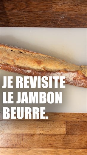 56K views · 1K reactions | Les amis, je vous livre l’une des recettes de mon ouvrage « Aujourd’hui je revisite » qui ressence plus de 1000 recettes revisitées des grands classiques de la gastronomie. Ici la star de nos boulangeries : Le Jambon beurre  #recette #jambonbeurre #sandwich #baguette #topchef #revisite #humour | Valdescene | Facebook