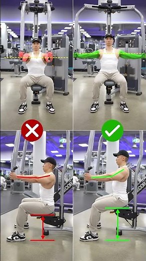 how to do exercise on butterfly mechine #gym