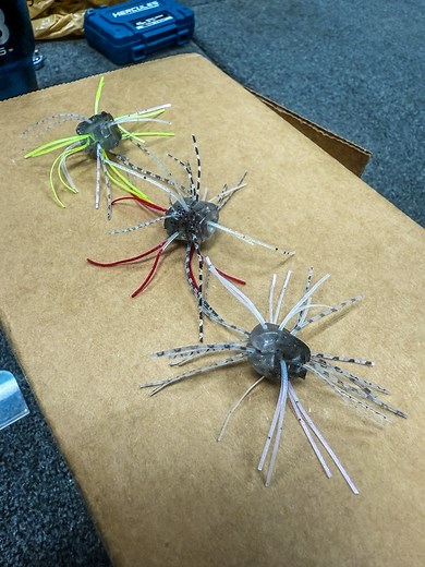 6.2K views · 42 reactions | Fuzzy Dice, how to make your own extremely durable plankton imitations! You can use any color you like, as long as the bait company makes it! Get as creative with colors as you’d like! Share this with someone who would make there own! #fishinglures #diy #lures #fishing #fuzzydice #fishingbaits #bassfishing #homemade | Doug Chapin Fishing | Facebook