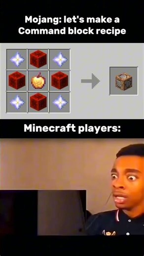 Minecraft Command block recipe...💀🥀