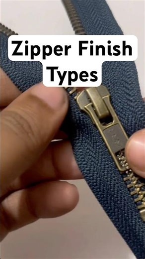 Zipper Finish Types Explained #Shorts