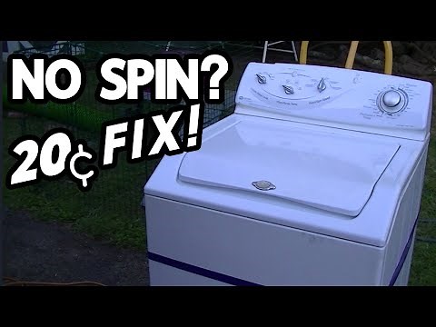Trash-Picked Maytag Atlantis (Whirlpool) Washer Agitates but Wont Spin - CAN WE FIX IT?