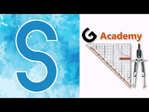 How to Draw perfect letter S with compass easy on graph paper , By Geometric academy