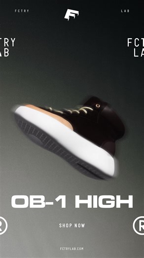 A signature, designed by Omar Bailey, the visionary behind some of the most influential footwear of the last decade, the OB-1 represents his personal design language - bold proportions, functional utility, and statement-level presence. | FCTRY LAb