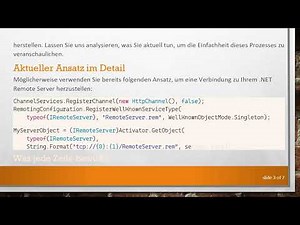 Verbindung zu einem .NET Remote Server Objekt leicht gemacht