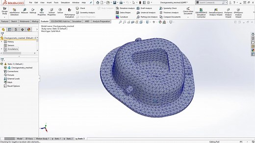 Resolving Mesh Failures and Errors in SOLIDWORKS Simulation