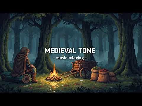Starry Forest Knight Camp | Medieval Pixel Night Ambience LIVE