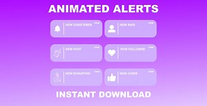 Twitch Overlay & Animated Streaming Alerts - Customizable Digital Download for Streamers - Etsy Australia