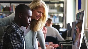 Teacher Male Student Working On Computer Stock Footage Video (100% Royalty-free) 1007177290 | Shutterstock