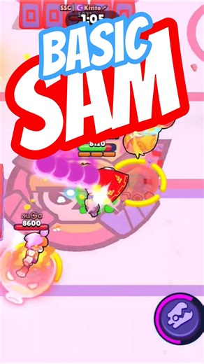 Basic Sam :/ #brawlstars