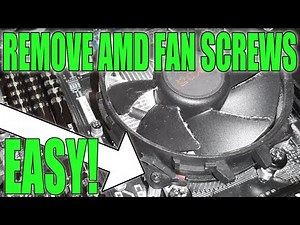 How To Properly Remove AMD Fan Cooler From Heatsink | Easily Remove AMD Fan Screws