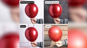 Watch PartyWoo Ruby Red Balloons, 50 pcs 12 inch on Amazon Live