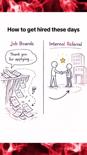 Don’t let your job applications fall off a cliff and never get seen. Connect with employees in the inside you can check your suitable before the vacancy even gets posted and flooded. #findajob #jobseekers ##jobsearching #jobreferral ##internships