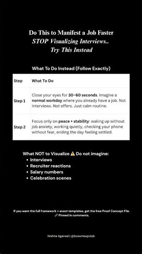 Do This to Manifest a Job Faster | Stop Visualizing Interviews (Try This Instead)
