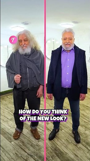 Makeover Magic ✨ Giving a Homeless Man a Brand New Life #makeover #newlook #shorts