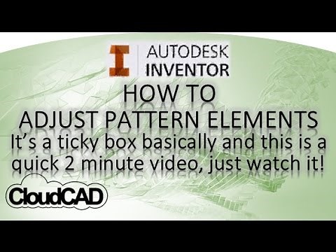 How to Adjust Pattern Elements | Autodesk Inventor