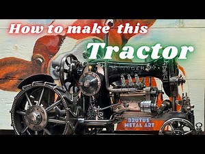 How to make this Metal Art Tractor from an old Sewing Machine