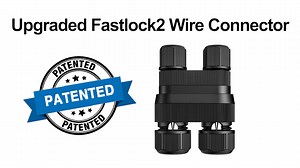 SUNVIE Low Voltage Wire Connector Fastlock2 for Landscape Lighting Waterproof 12-18 Gauge Landscape Wire Connector, 8 Pack