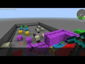 Minecraft Redstone Tutorial: 8 buttons password protected door. Part 1