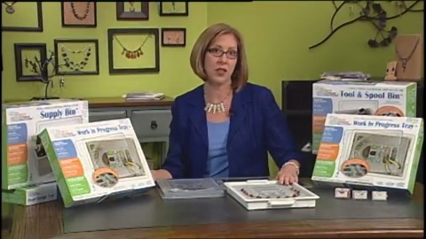 Elizabeth Ward Bead Storage Solutions 45 Piece Craft Supplies Organizer (2 Pack)