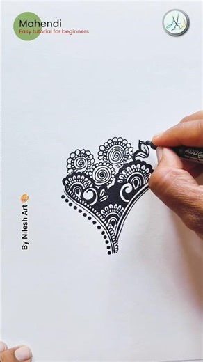 New mahendi design tutorial ideas II Mahendi design tutorial for beginners II #mahendi2025 #reels