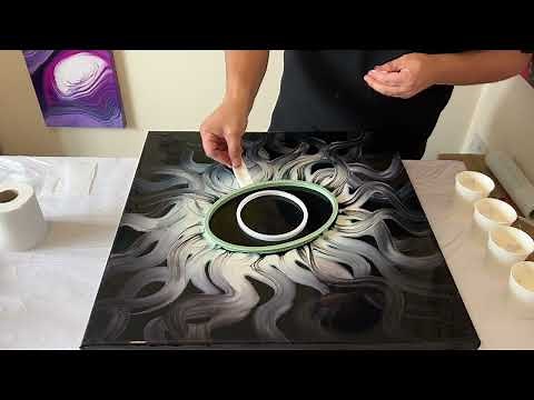 Magic COLOR CHANGING Paints! Pearlescent - Eye of the GODDESS - Acrylic Pouring Fluid Art Tutorial