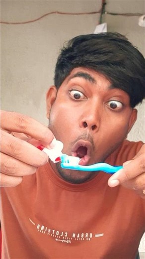 How to use toothpaste🧁🍡🍫🤓