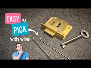 How to pick open a cabinet lock with wire