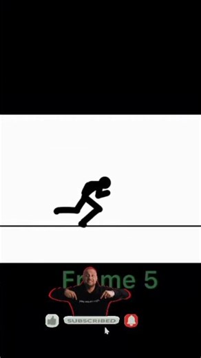 Stickman running tutorial #stickman #stickmananimation #running #shorts