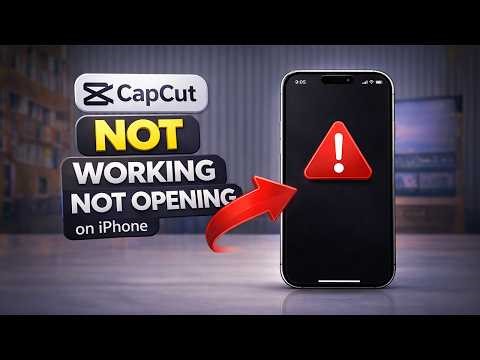 Fix CapCut Not Working on iPhone | Capcut App Crash/Not Opening