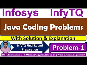 InfyTQ Final Round Coding Problems | Java Coding Problems | Number Based Problem | Problem-1