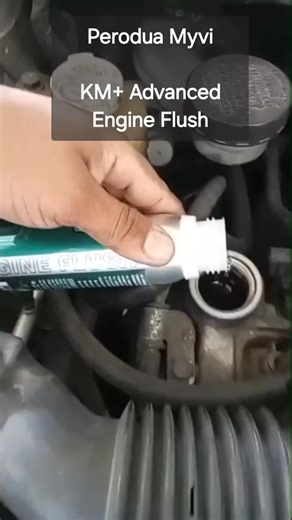 Good morning Malaysia! Let's clean Myvi engine with KM Advanced Engine Flush for a cleaner engine :) | KM HQ Malaysia
