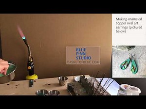 Torch Enameling Art Earrings Tutorial