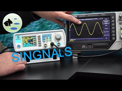 DDS signal generator/counter JDS6600-15M functional demonstration basics