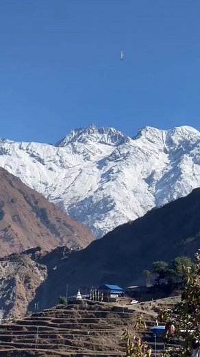 Ganesh Himal view_Ruby Valley #ganeshhimal #rubyvalley #travel #nepal #nepalitiktok #