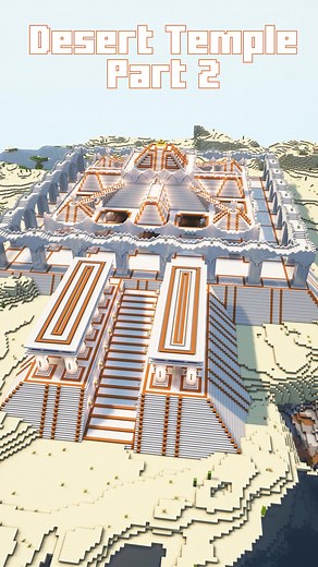 Desert Temple Part 2 | Tutorial | Timelapse build | #minecraft #teamminecraftbuild #tutorial #tuto #foryoupage #foryou #timelapse #cinematics #build #fyp #fy #temple #desert