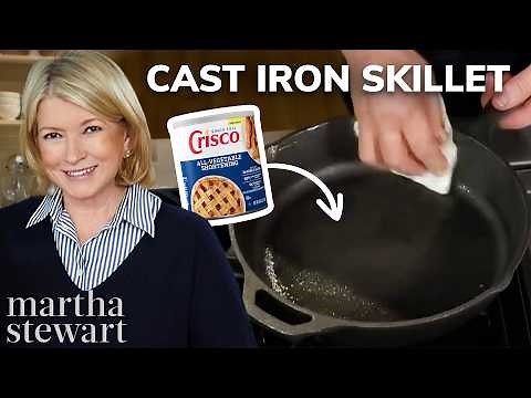 How to Clean and Season a Cast Iron Skillet with Martha Stewart