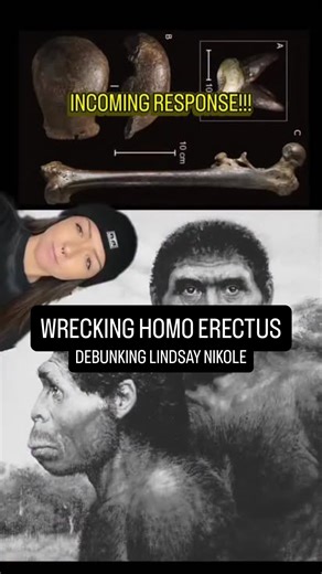 Genesis Apologetics on Instagram: "🚨 It’s time to DEBUNK Lindsay Nikole’s claims about Java Man! Watch as we WRECK the evolutionary fairytale about Homo Erectus 🔥🤯 PROVING they were FULLY HUMAN, living just after Noah’s Flood! 🌊 #creation #bible #evolution #apologetics #faith"