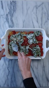 You’re going to love this @cookschoolclub store cupboard recipe. If you’ve got some lasagne sheets, tinned tomatoes and dried herbs in the cupboard, just add fresh spinach and vegan cheese for a new Meat Free Monday favourite. If you're vegetarian swap the vegan cheeses for vegetarian alternatives. You will need: 300g vegan cream cheese a little grating of nutmeg freshly ground black pepper 100g vegan Italian-style hard cheese, grated 200g baby spinach leaves, washed about 8 vegan lasagne sheets